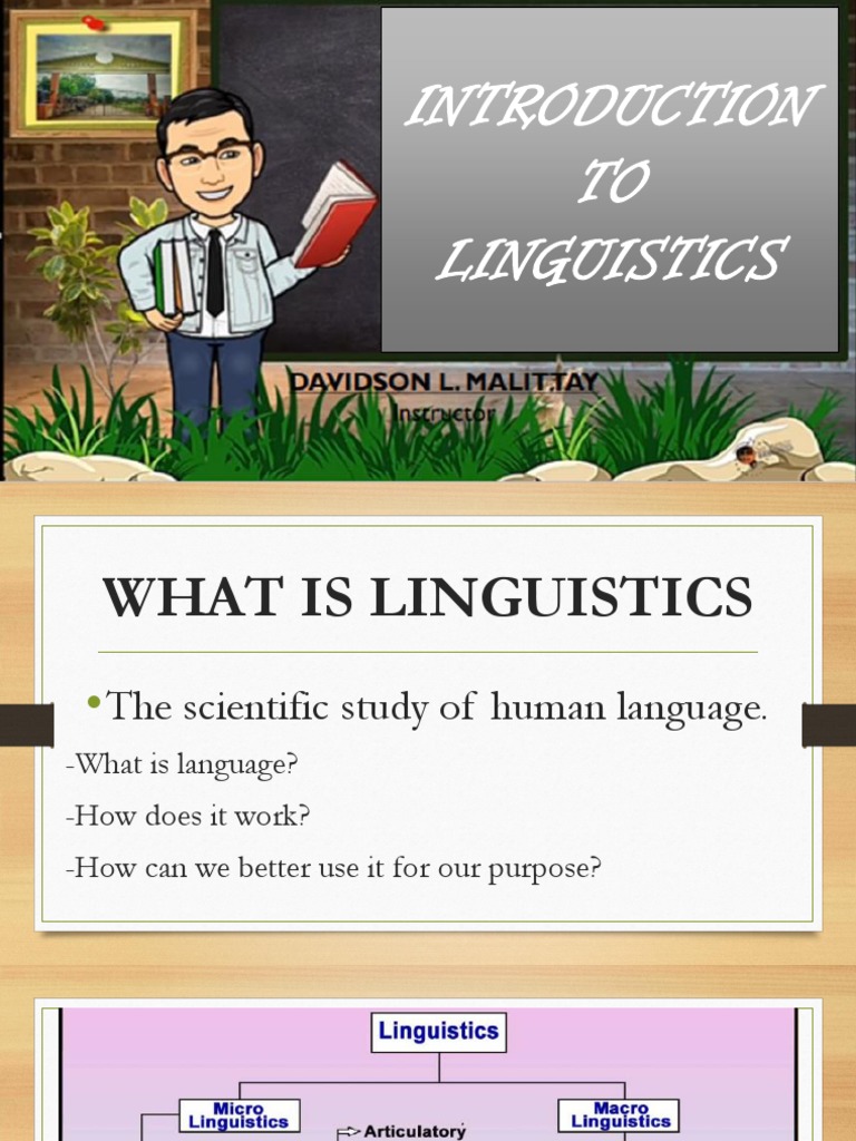 Introduction To Linguistics Concepts Pdf Grammar Linguistics