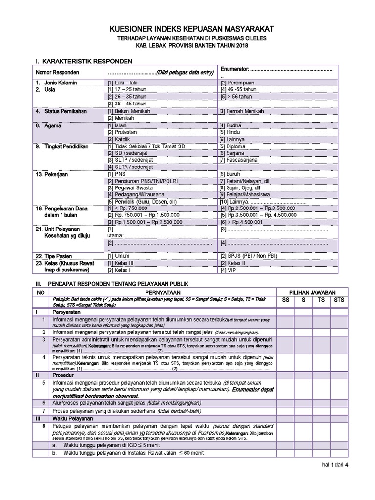 Kues IKM Puskesmas-1-2 | PDF