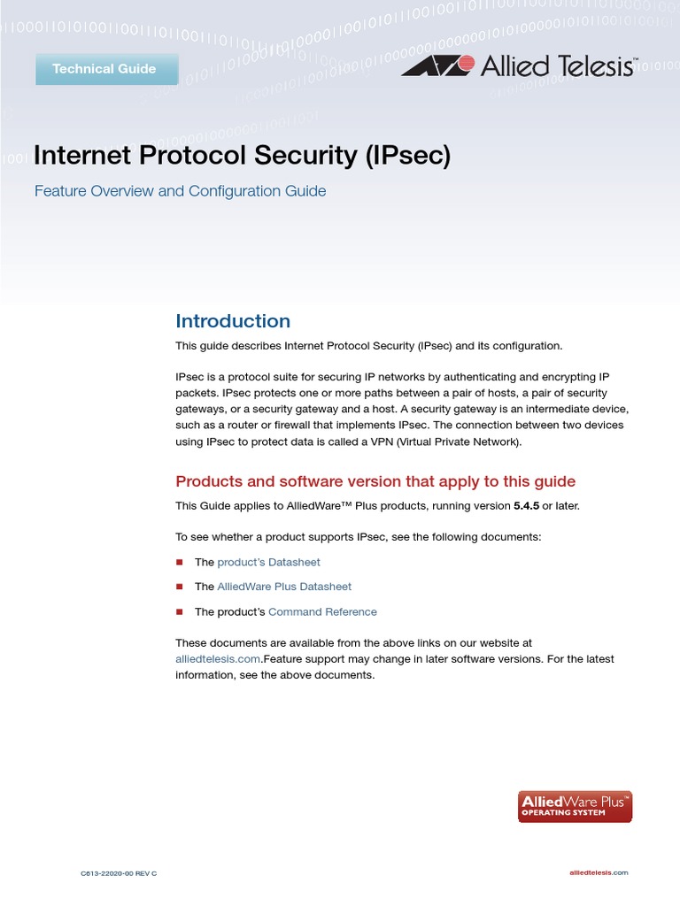 Ipsec Feature Config Guide Rev C | PDF | Ip Address | Virtual Private ...