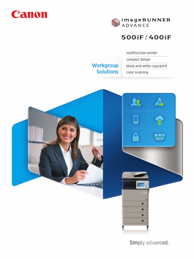 Canon imageRUNNER ADVANCE 400if Brochure | PDF | Computers