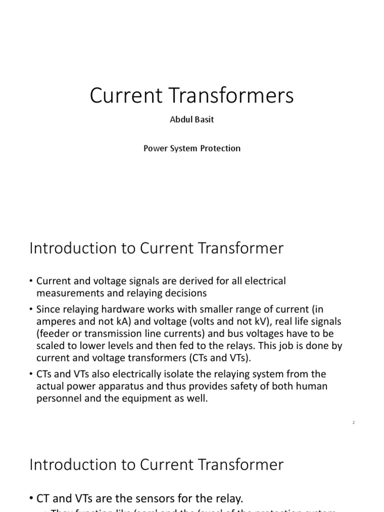 03 Current Transformers | PDF | Transformer | Electrical Impedance