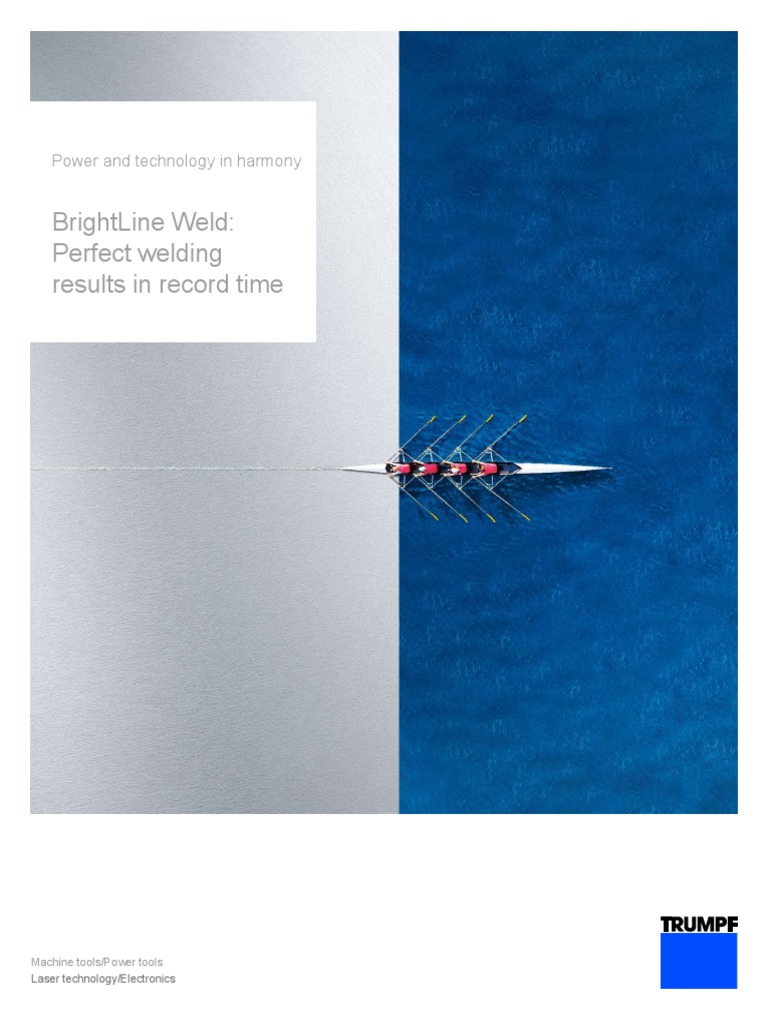 TRUMPF BrightLine Weld | Download Free PDF | Optical Fiber | Welding