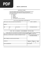CSC Form 211 - Medical Certificate PDF | PDF | Health Sciences ...