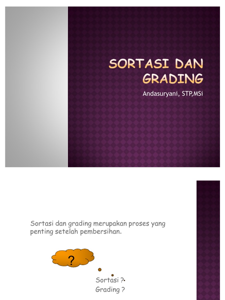 1 TPHP Sortasi Dan Grading | PDF | Griya & Taman | Teknologi & Rekayasa