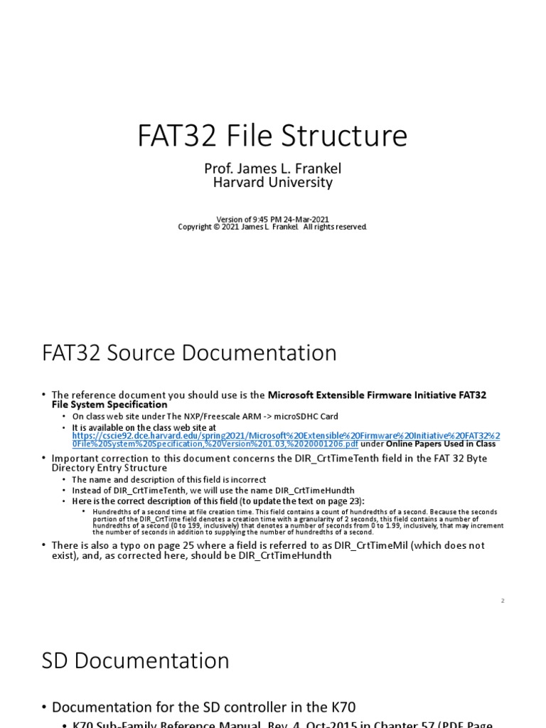 FAT32 File Structure | PDF | Information Technology Management | Computing
