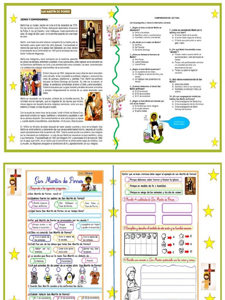 San Martin de Porres - Ficha de Aplicación. | PDF