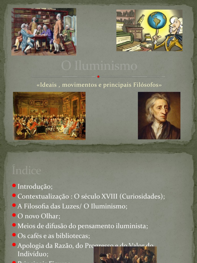 O Iluminsmo | PDF | Iluminismo | Teorias filosóficas