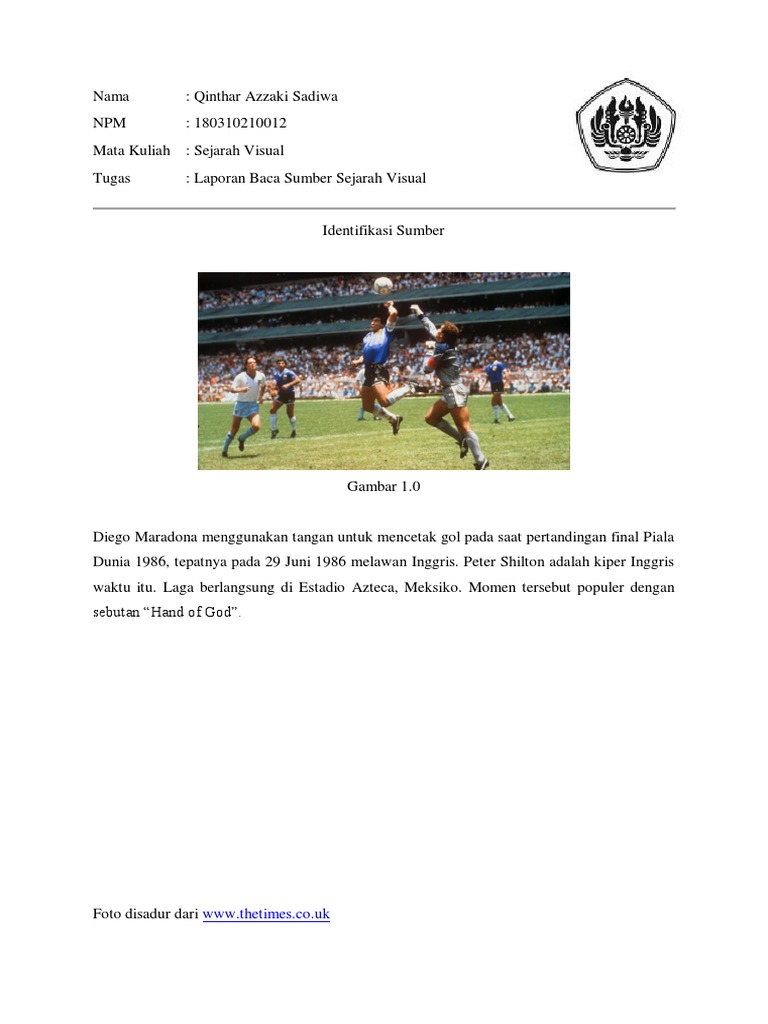 Laporan Baca Sumber Sejarah Visual | PDF