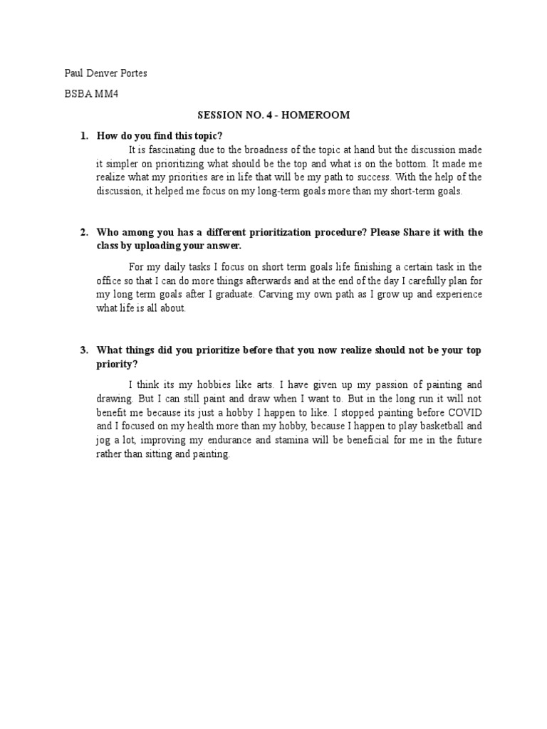 homeroom-activity-pdf