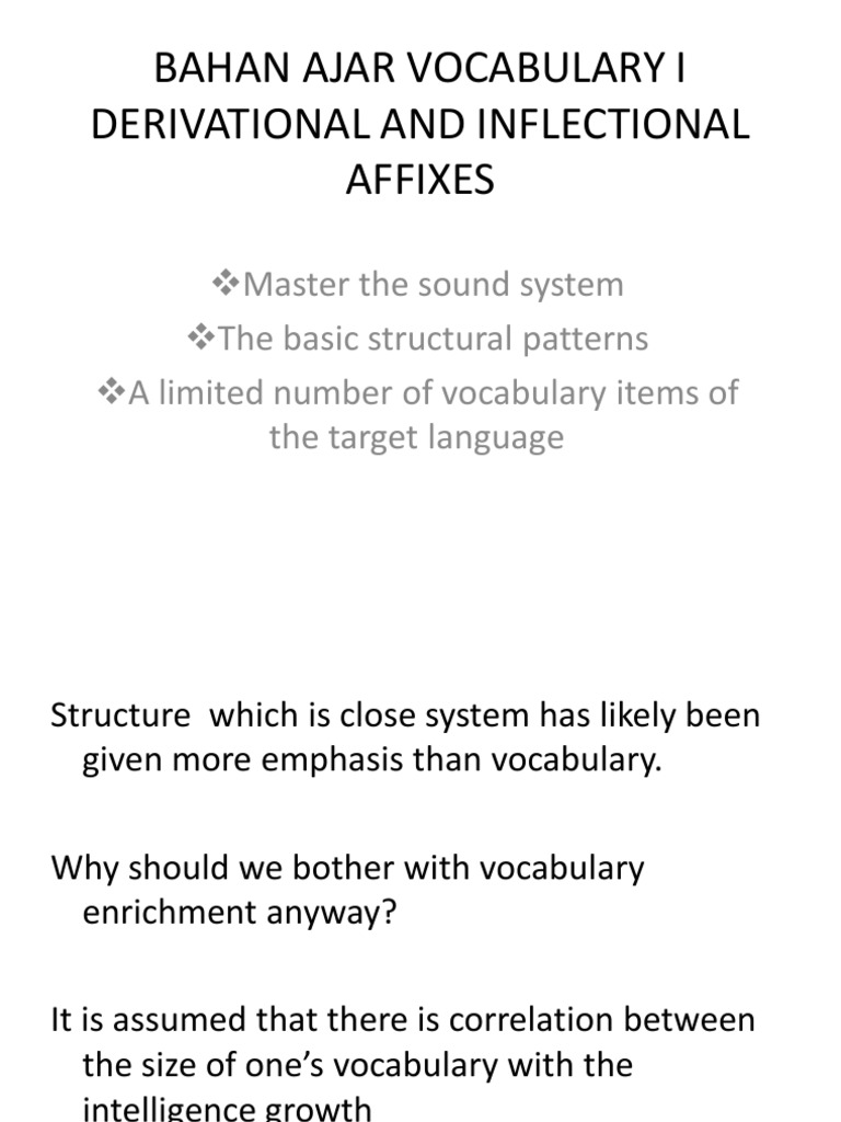 Vocabulary Enrichment Techniques | PDF | Word | Linguistic Typology