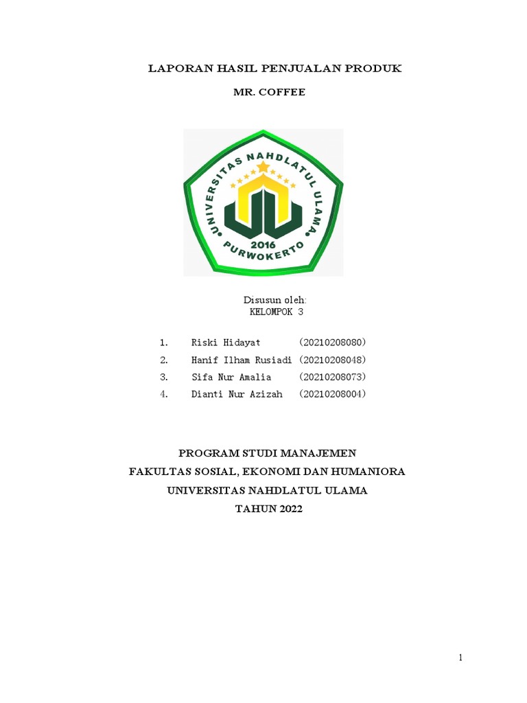 Laporan Hasil Produksi Produk | PDF | Bisnis | Pengelolaan Keuangan & Uang