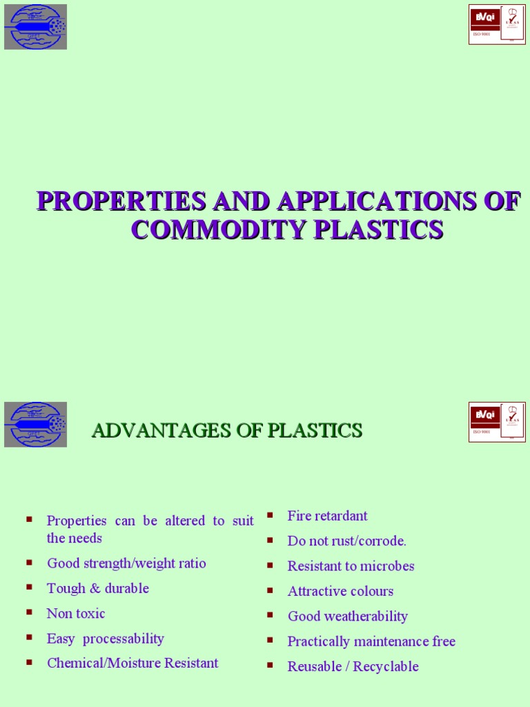 Commodity Plastics | PDF | Polyethylene | Polymers