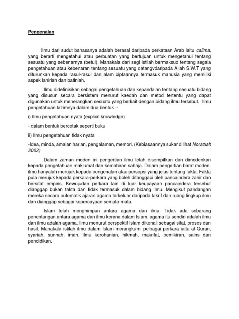 Kepentingan Ilmu Dan Pendidikan CTU151 | PDF