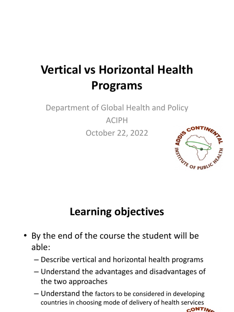 7. Vertical vs horizontal health programs_Jan 13_2020 | PDF | Health ...