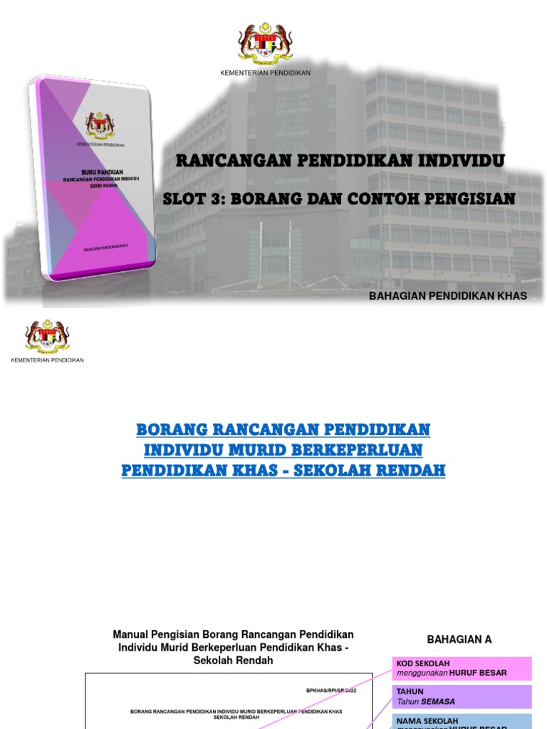 RPI - SLOT 3 - Borang Dan Contoh Pengisian | PDF