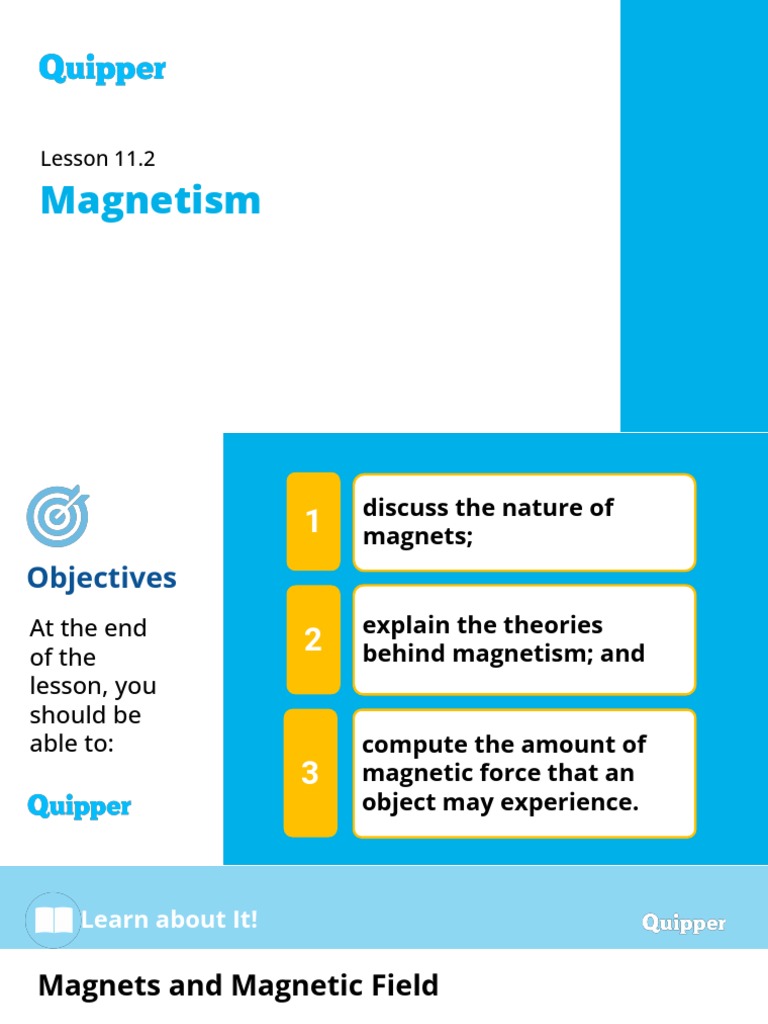 Lesson 11.2 Magnetism Explained | PDF | Magnet | Magnetism