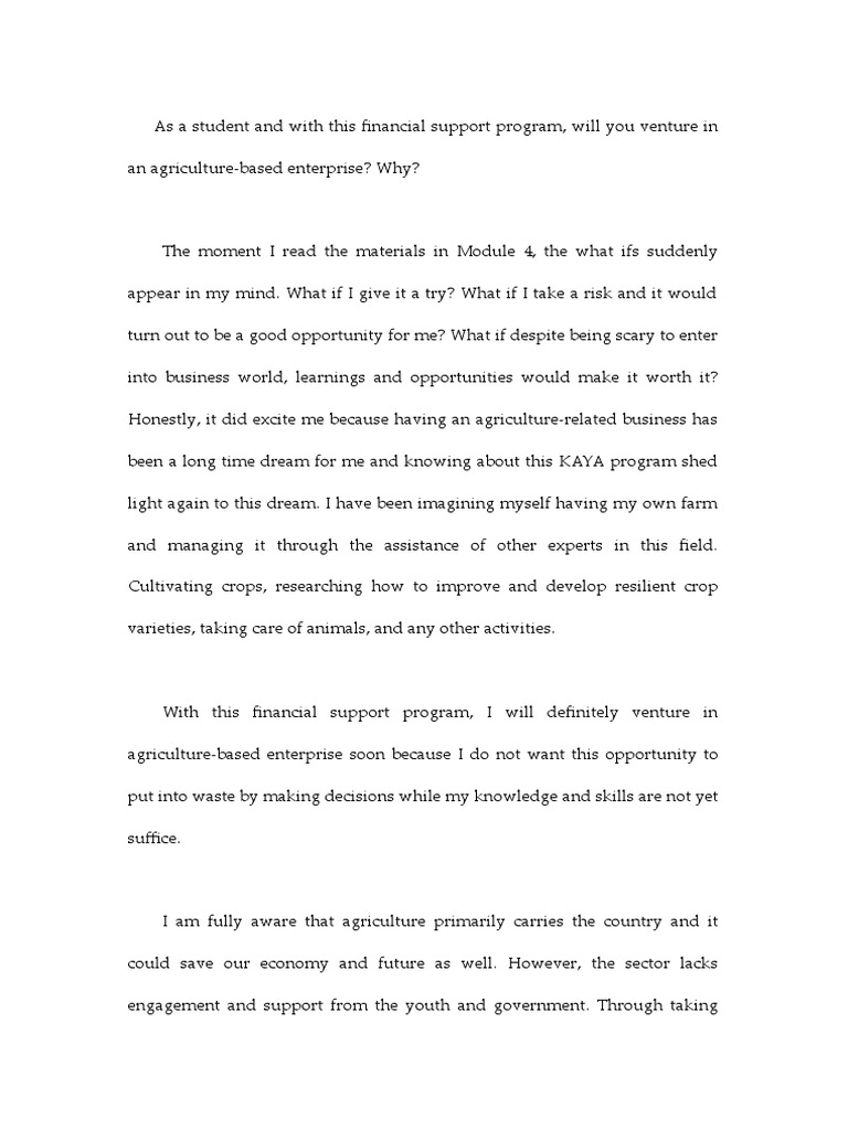 Agri11. S2. Bautista - Jillian. Mod2.Act4. | PDF | Economies