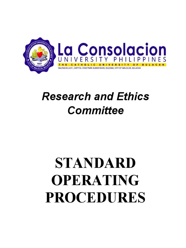 Research Ethics Committee SOP | PDF | Institutional Review Board ...