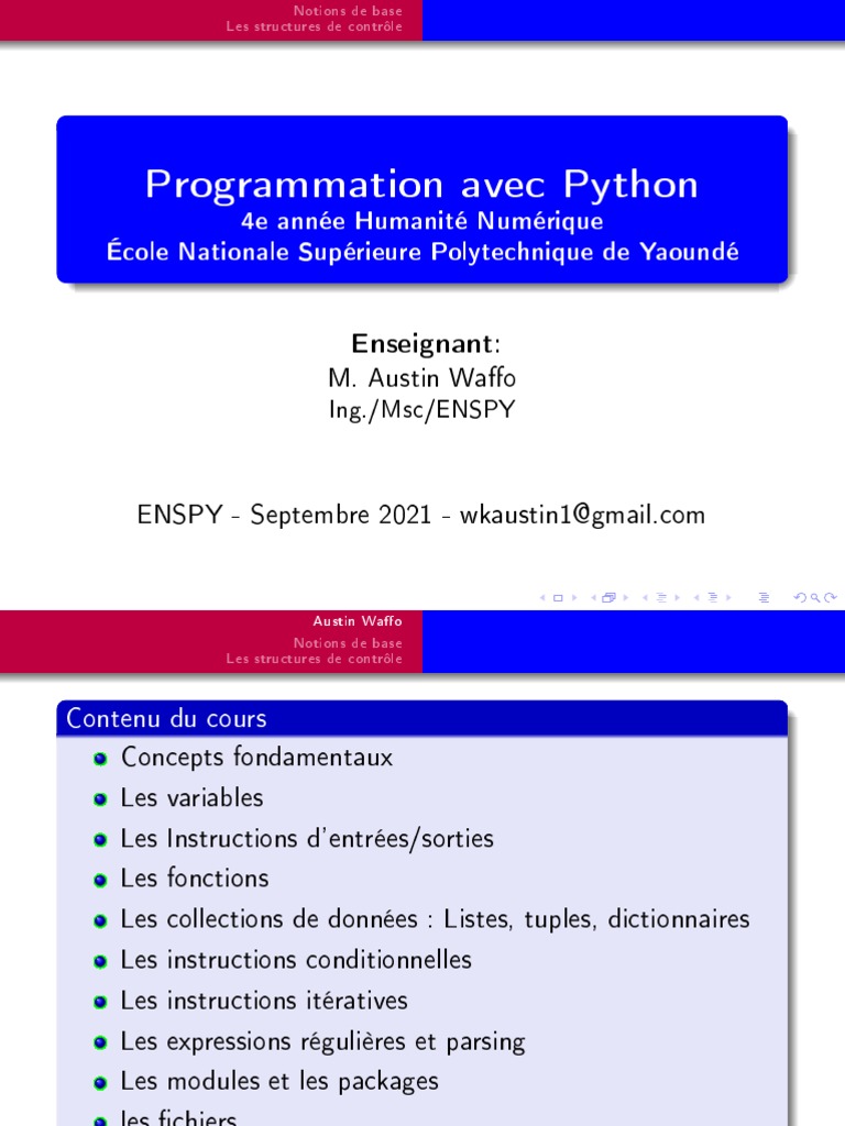 2 POO Python | PDF | Python (Langage de programmation) | Compilateur