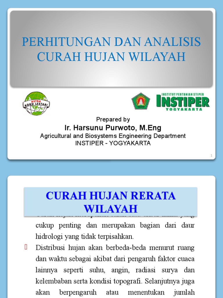 Hydrology-Area of Rainfall | PDF
