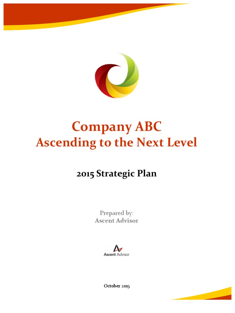 Company ABC 2015 Strategic Plan | PDF | Swot Analysis | Goal