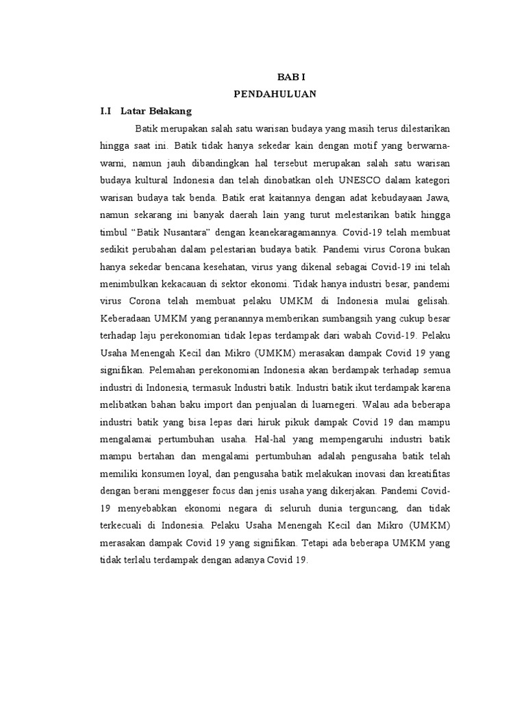 Makalah Batik Preneur Kel 8 | PDF