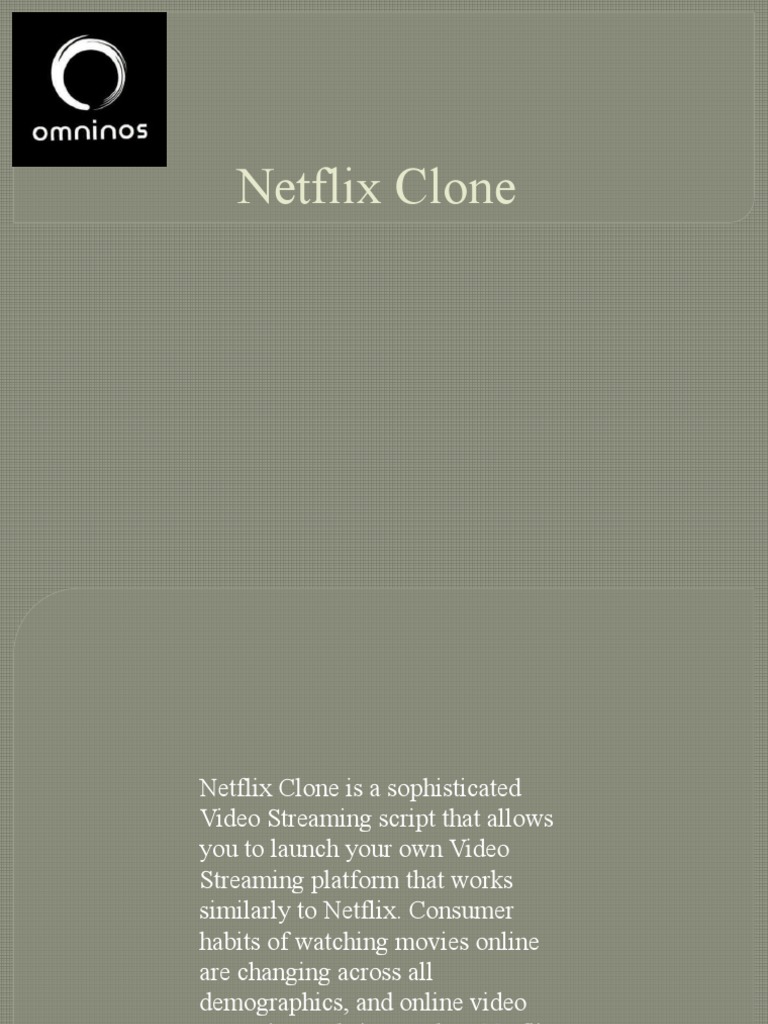 Netflix Clone.9696881.Powerpoint | PDF