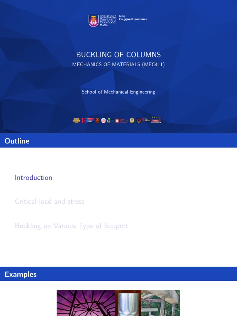 Chapter 5 - Buckling of Columns | PDF | Buckling | Column