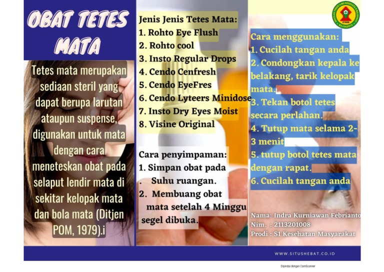 Brosur Obat Tetes Mata | PDF