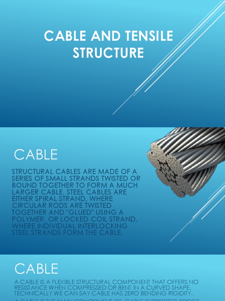 Cableandtensile 180118150305 | PDF | Materials | Structural Engineering