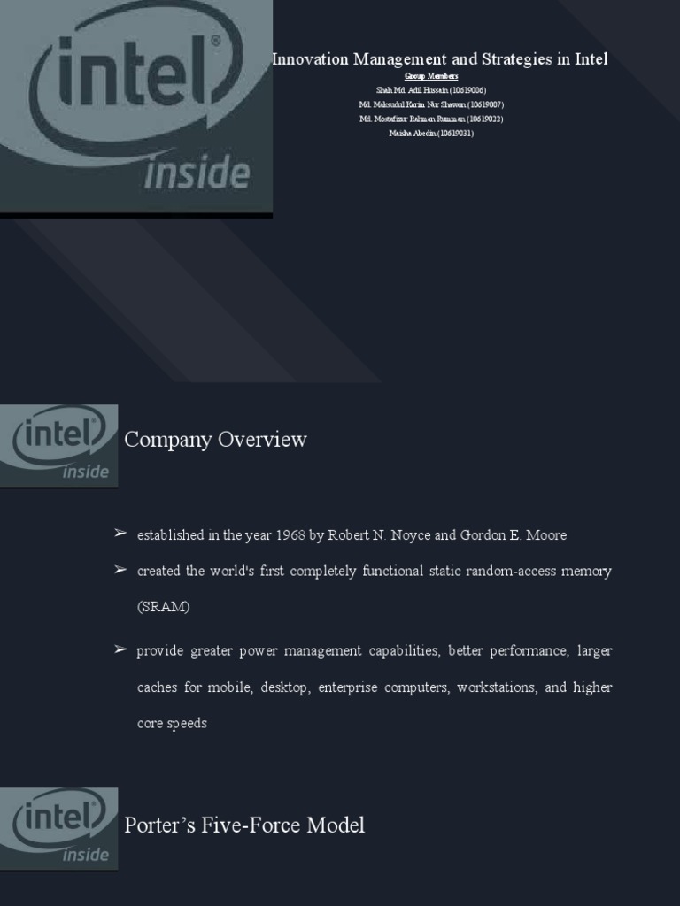 Intel Company Overview and Strategies | PDF | Intel | Microprocessor