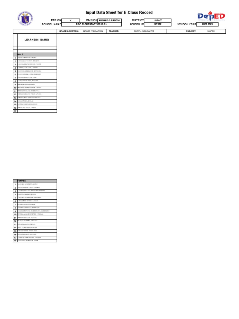 Grade-4a Mapeh 2022-2023 | PDF