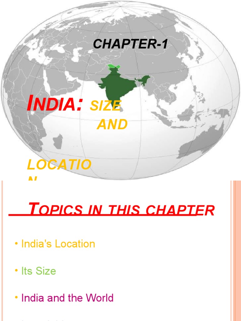 India Size and Location | PDF | Indian Ocean | Longitude