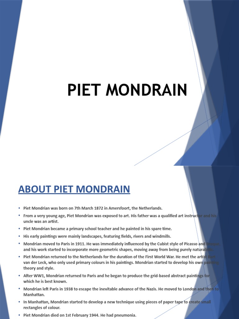 Piet Mondrain | PDF