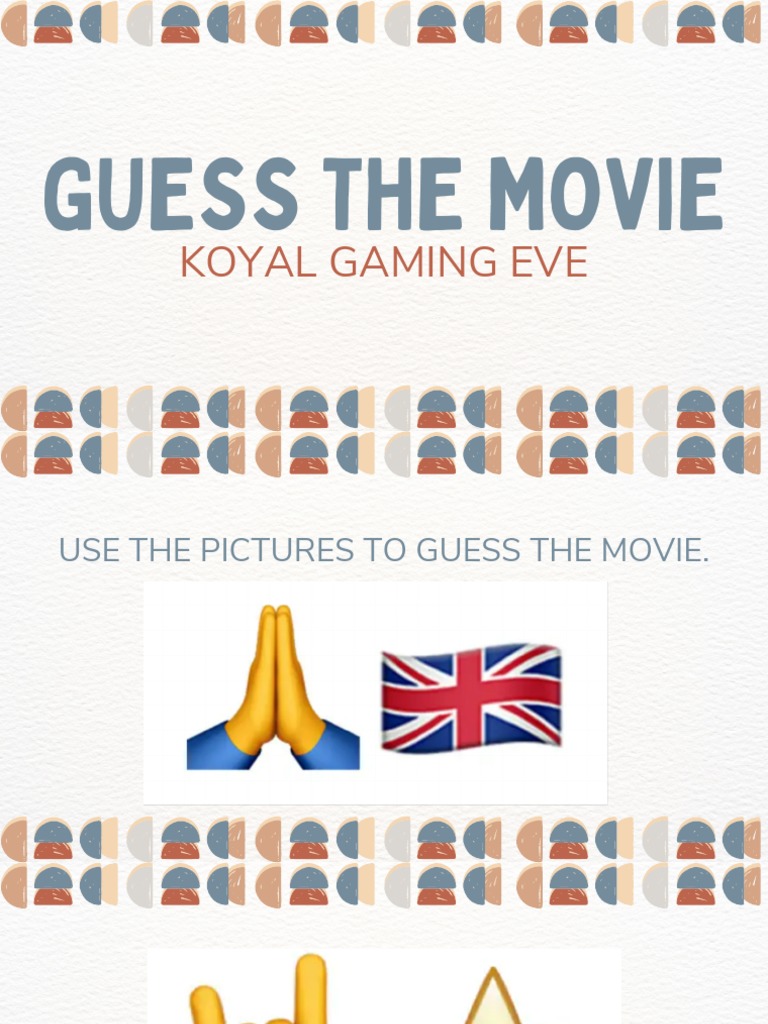 Bollywood Movie Guessing Game | PDF