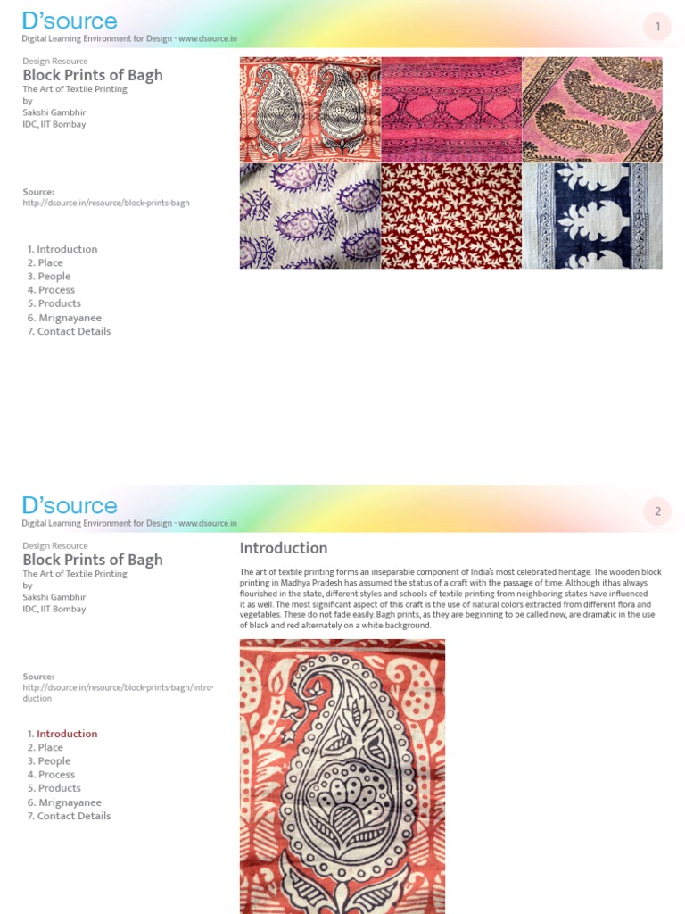 The Art of Textile Printing in Bagh: Documenting the Traditional Block ...
