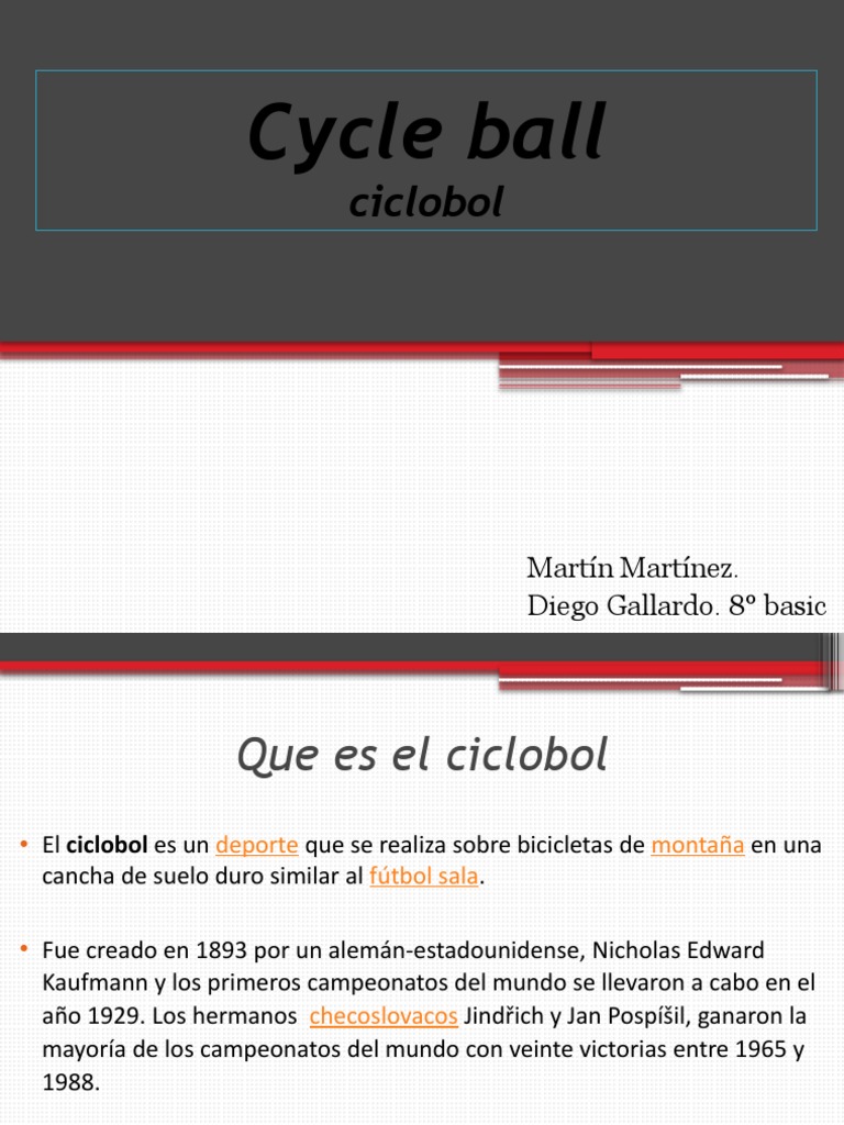 Cycle Ball 8° Esp | PDF