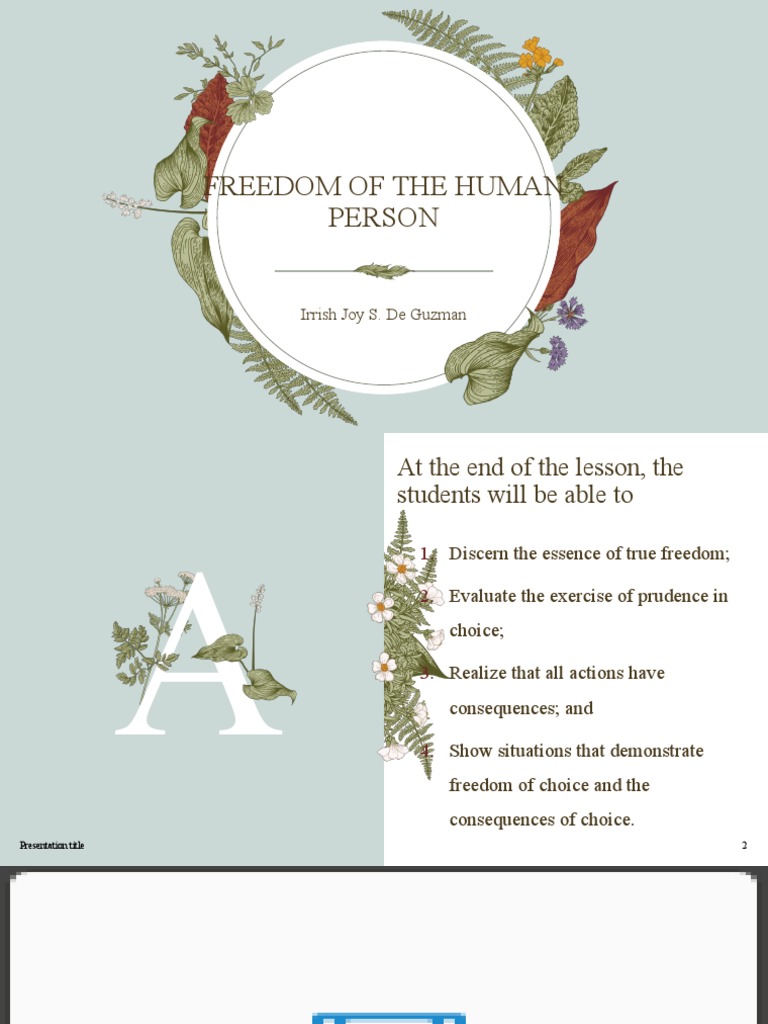 Understanding Human Freedom Concepts | PDF | Science & Mathematics ...