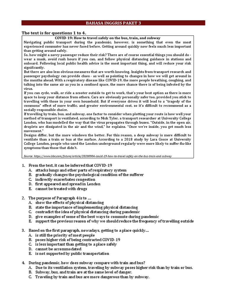 Master Key Utbk Saintek 2022 (Paket 3) Bahasa Inggris | PDF ...