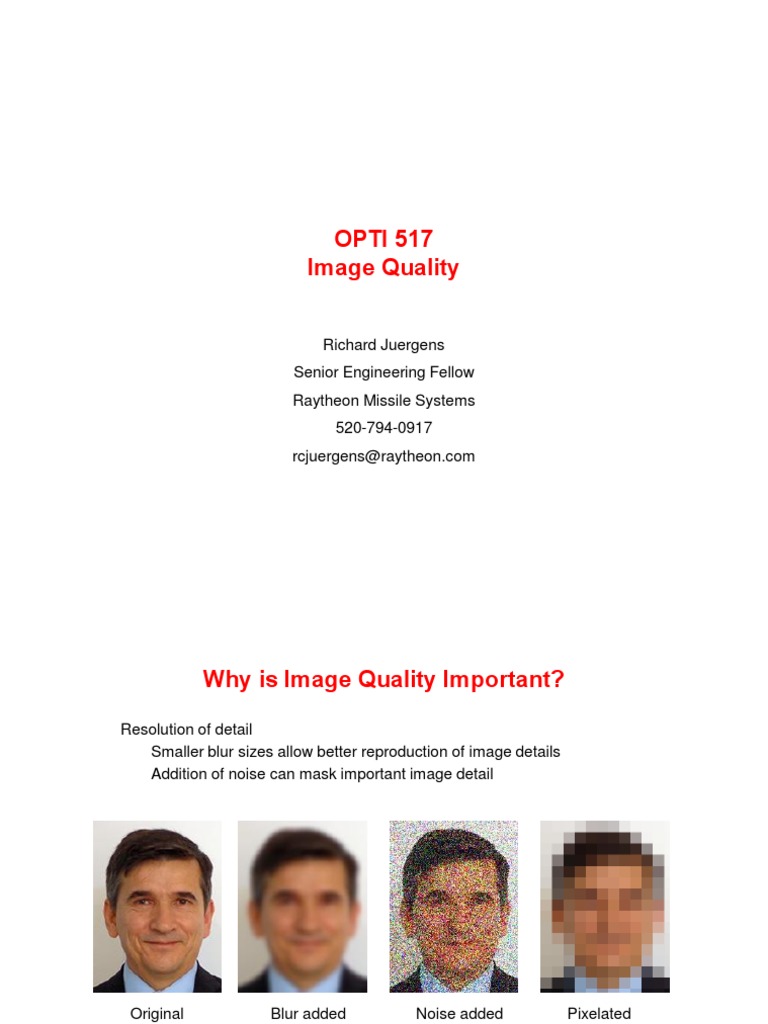 Opti517 Optical Quality 2014 | PDF | Optics | Angular Resolution