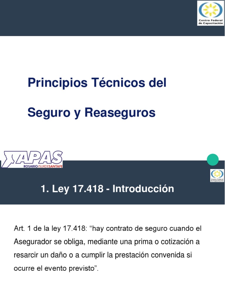 Principios Técnicos y Reaseguros 2020 - Material de Clase | PDF | Reaseguro | Seguro