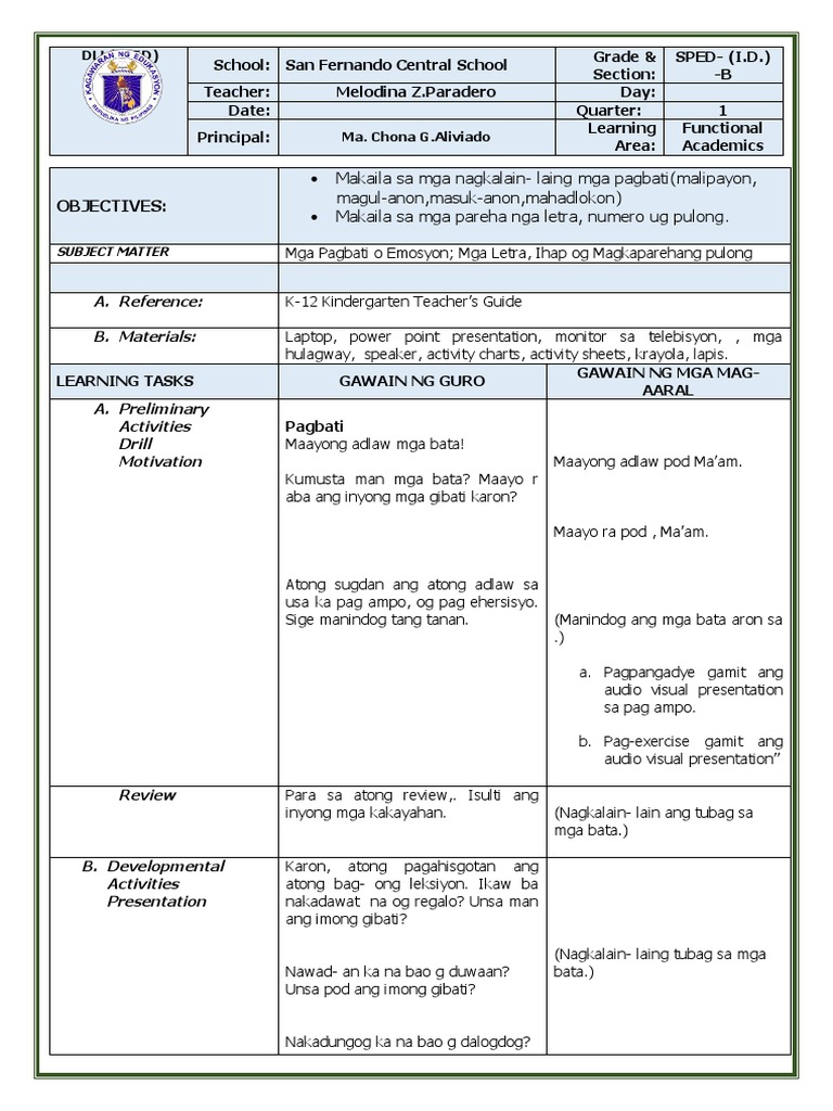 DLP - Week 5 Pangunahing-Emosyon | PDF