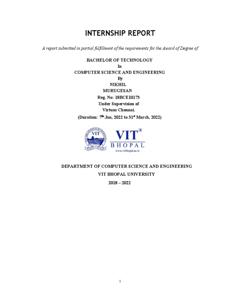 Internship Report | PDF | Feasibility Study | Computer Science