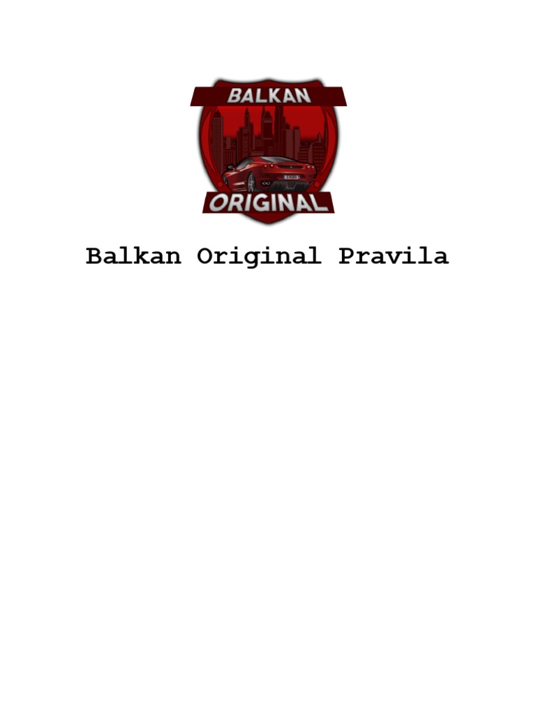 Balkan Original Pravila | PDF