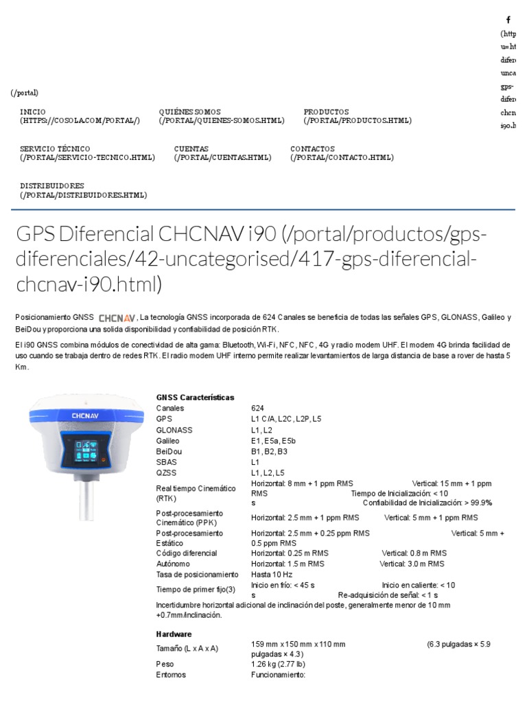 GPS Diferencial CHCNAV I90 | PDF | Sistema de Posicionamiento Global ...