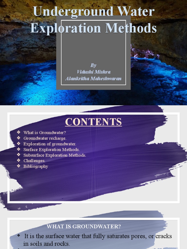 Underground Water Exploration Methods | PDF | Groundwater | Geophysics