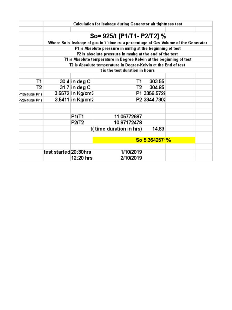 Gas Cal | PDF