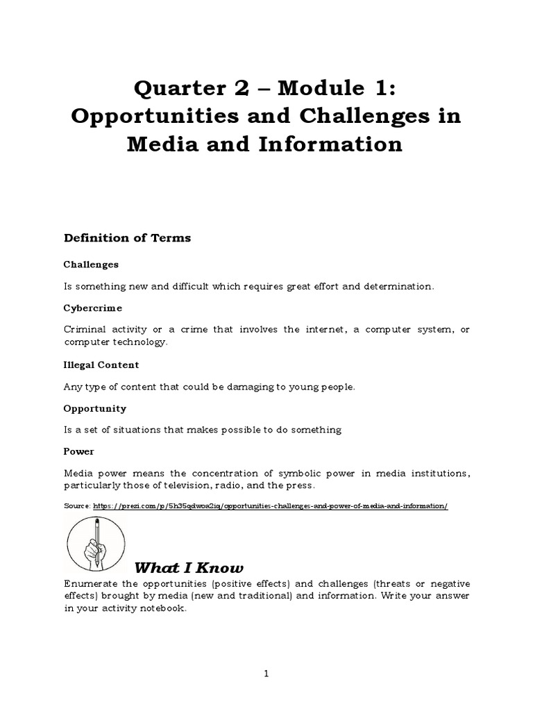 MIL Quarter 2 Week 1 | PDF