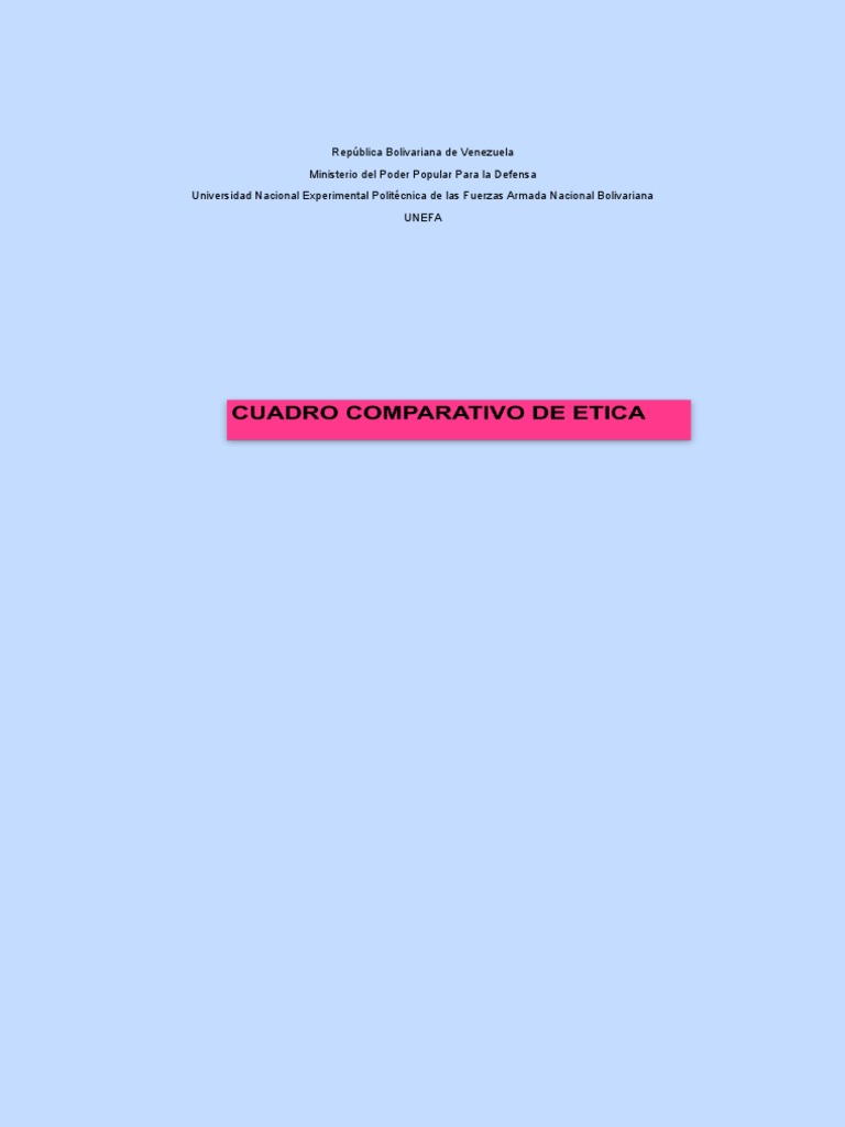 CUADRO COMPARATIVO Etica | PDF | Utilitarismo | Etica Aplicada CUADRO COMPARATIVO Etica | PDF | Utilitarismo | Etica Aplicada