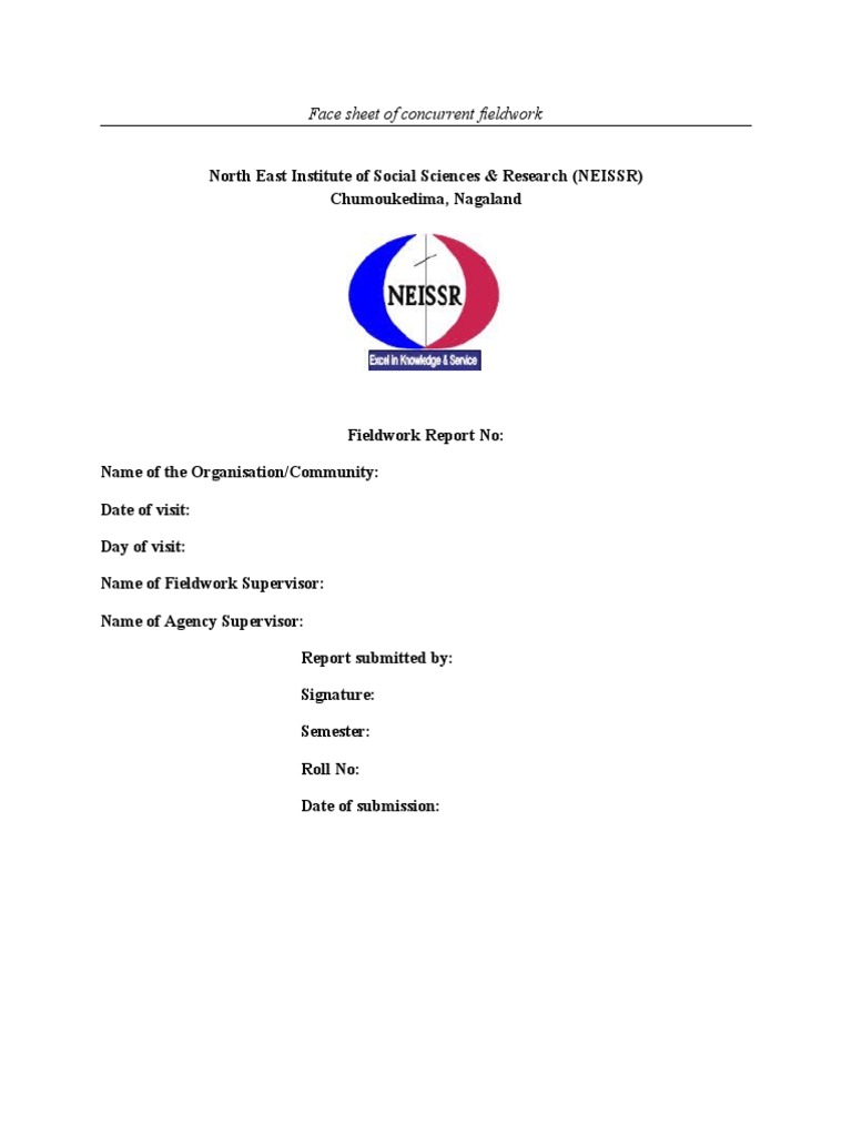 Format For Concurrent Fieldwork Report | PDF | Learning | Field Research